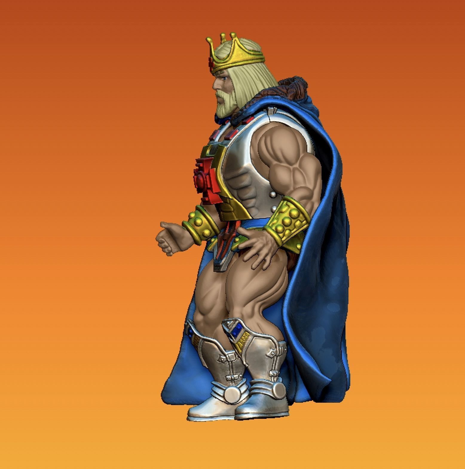 KING HE-MAN 3D model 3D printable | CGTrader