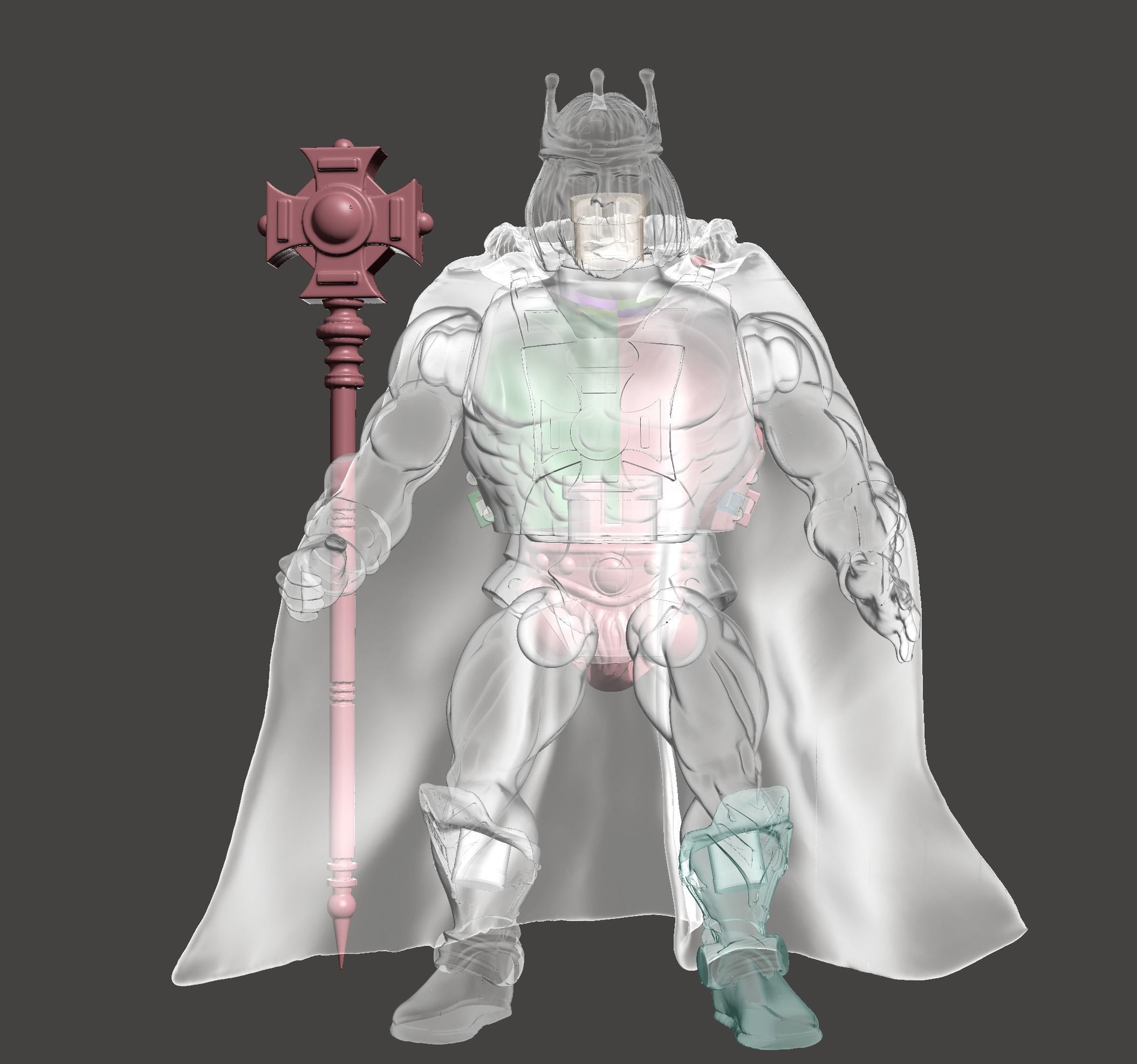 KING HE-MAN 3D model 3D printable | CGTrader