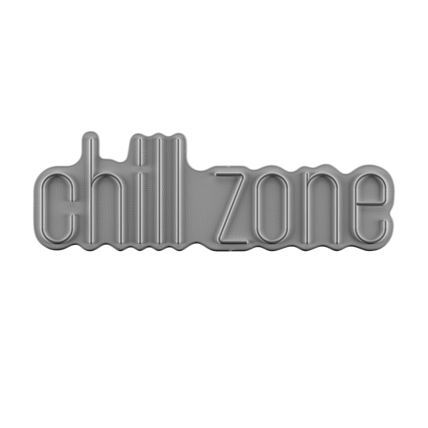 Chill Zone Neon Sign 3D model | CGTrader