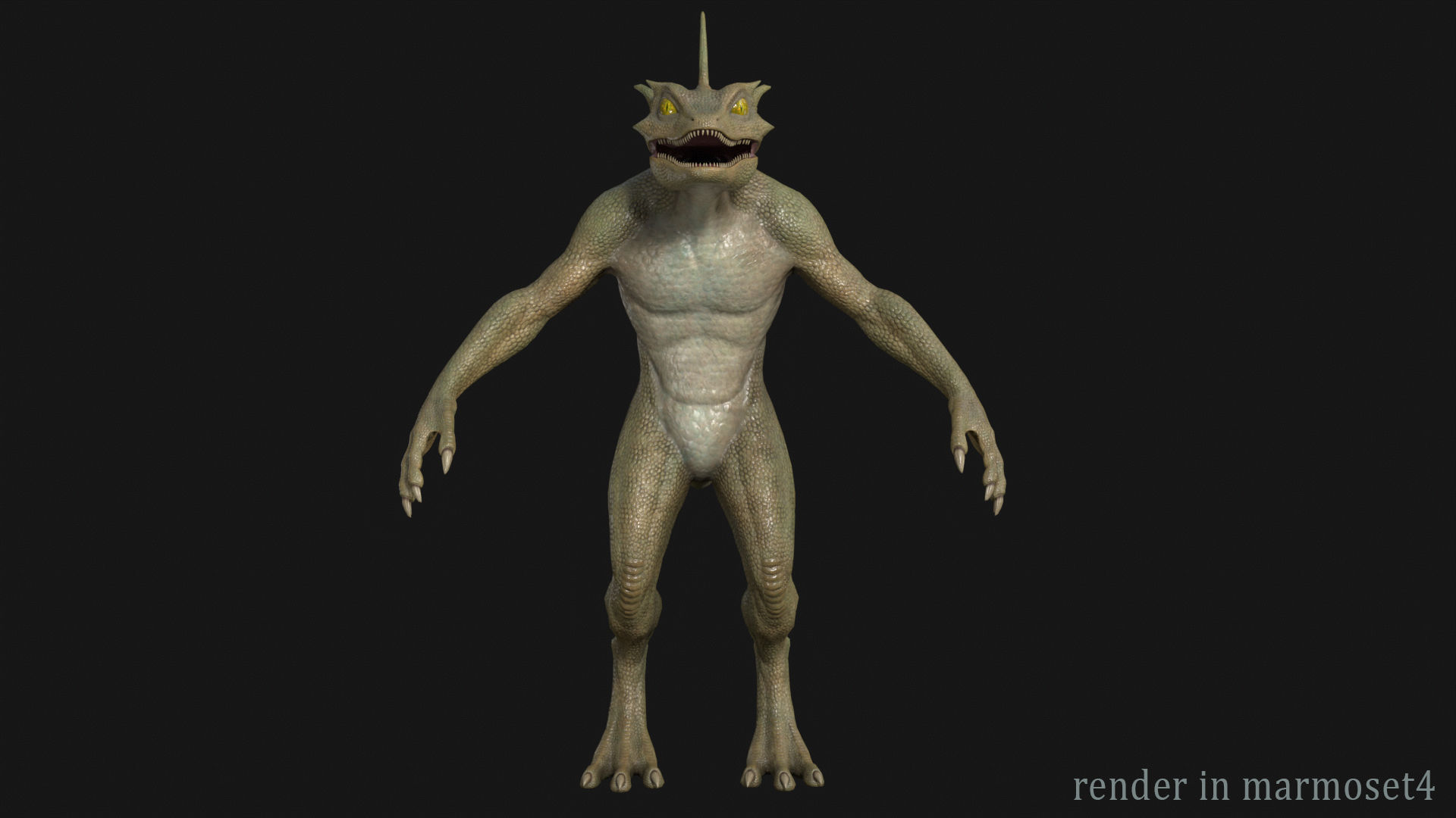 3D model Lizard monster3 VR / AR / low-poly | CGTrader