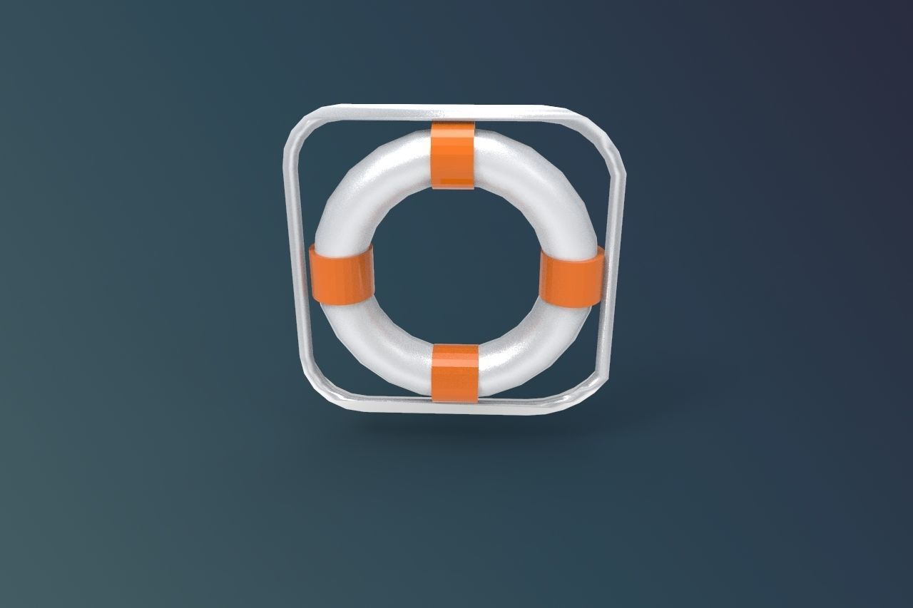lifebuoy ship 3D model 3D printable | CGTrader