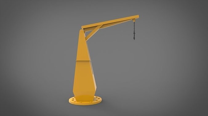 Ship offshore boat crane 3D model 3D printable | CGTrader