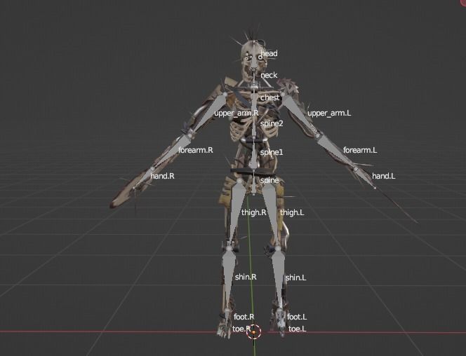 Mechanical monster skeleton lowpoly gameready monster model free VR ...