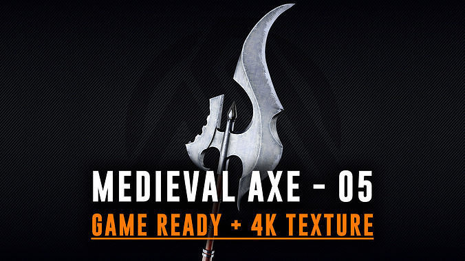 3D model Medieval Axe - 05 - Game Ready - 4k Texture VR / AR / low-poly | CGTrader