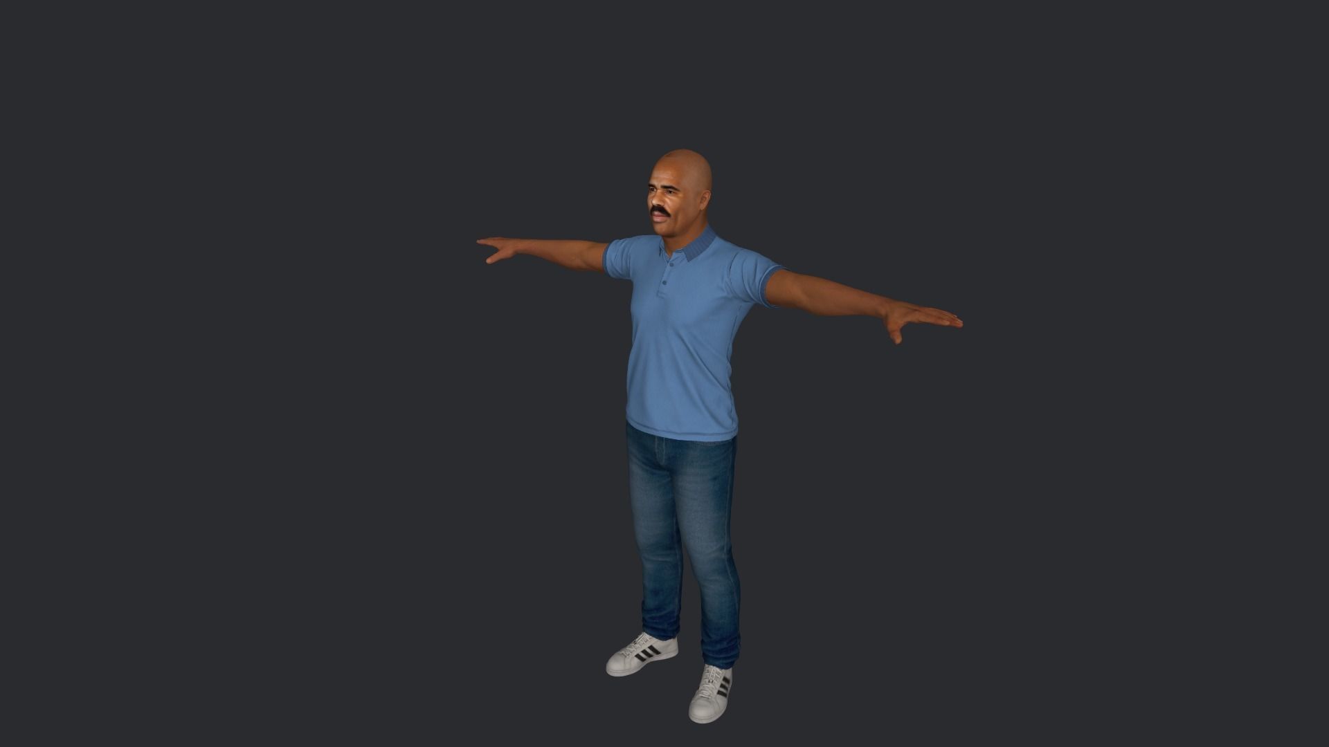 Steve Harvey Hyper Realistic Full Body Rigged Character 3D model rigged ...