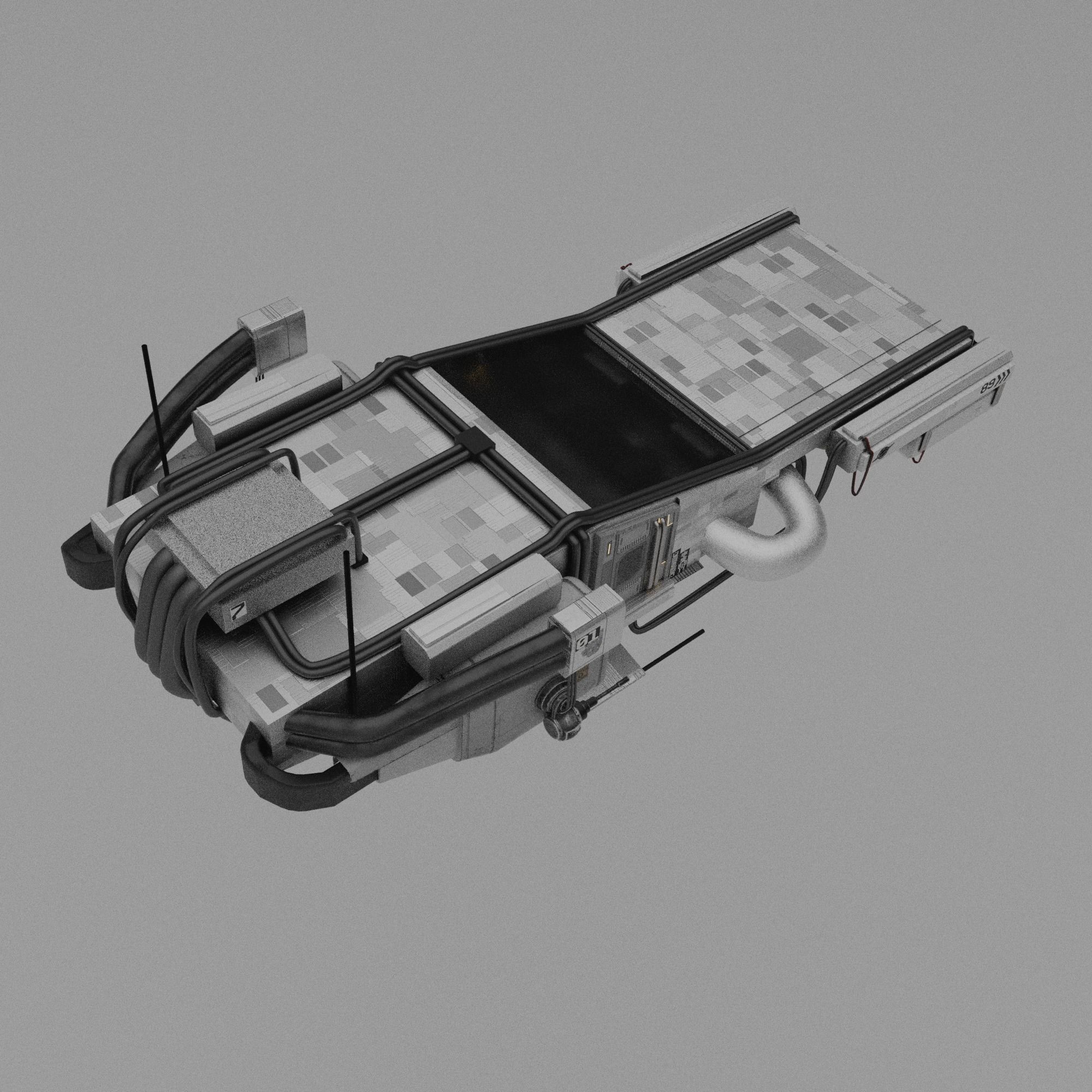 Blender sci fi spaceship 3D model | CGTrader