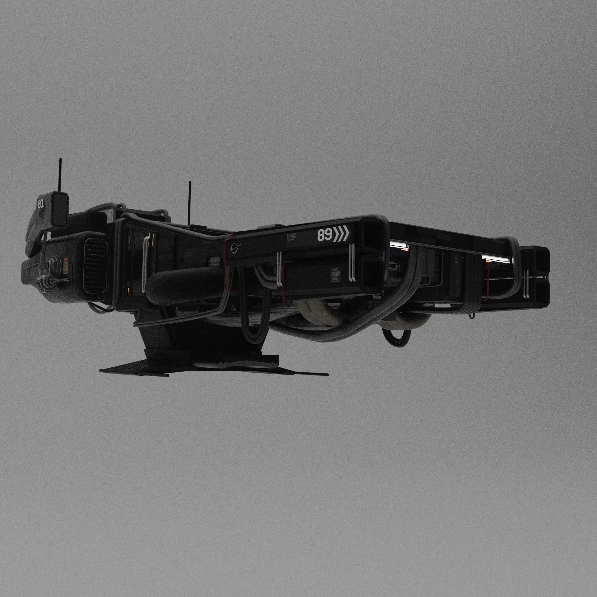 Blender sci fi spaceship 3D model | CGTrader