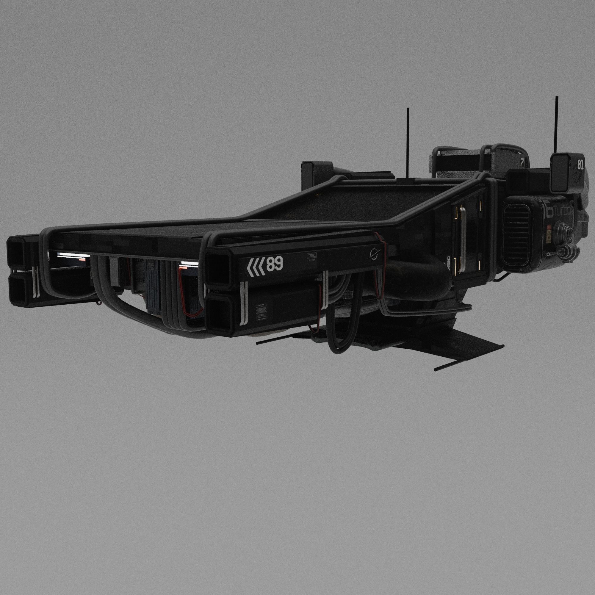 Blender sci fi spaceship 3D model | CGTrader