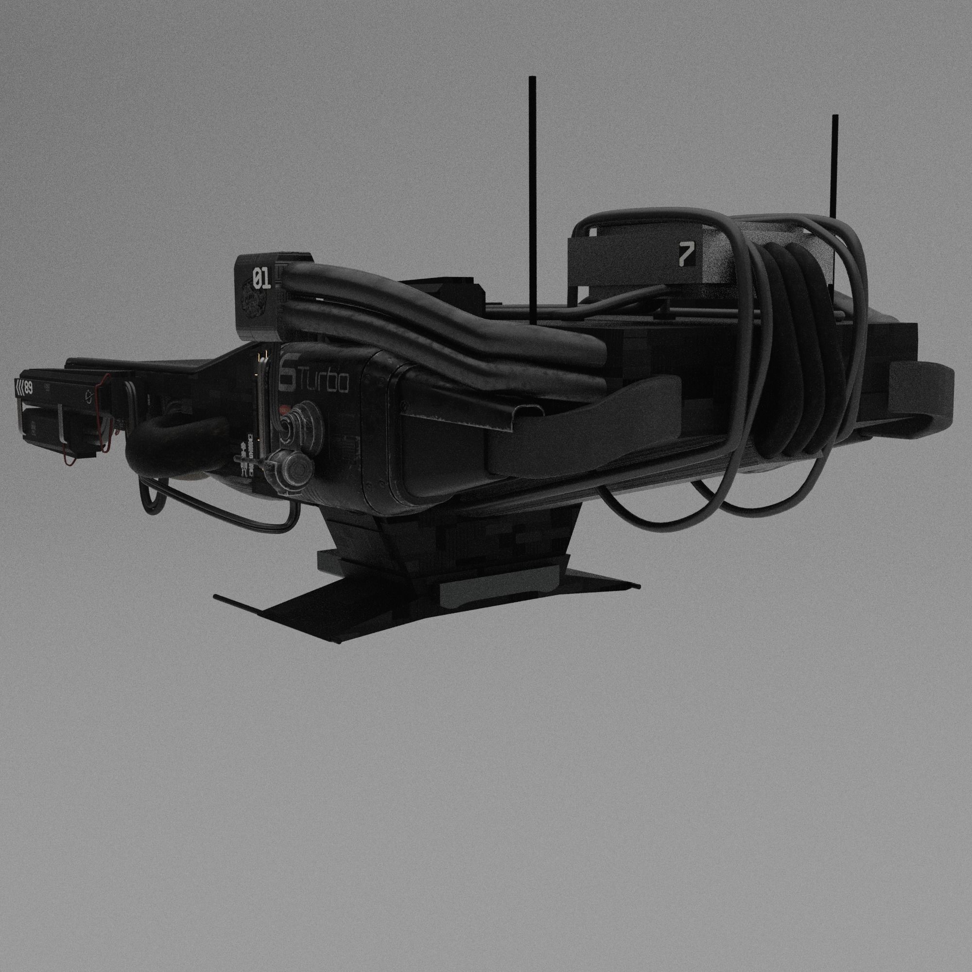 Blender sci fi spaceship 3D model | CGTrader