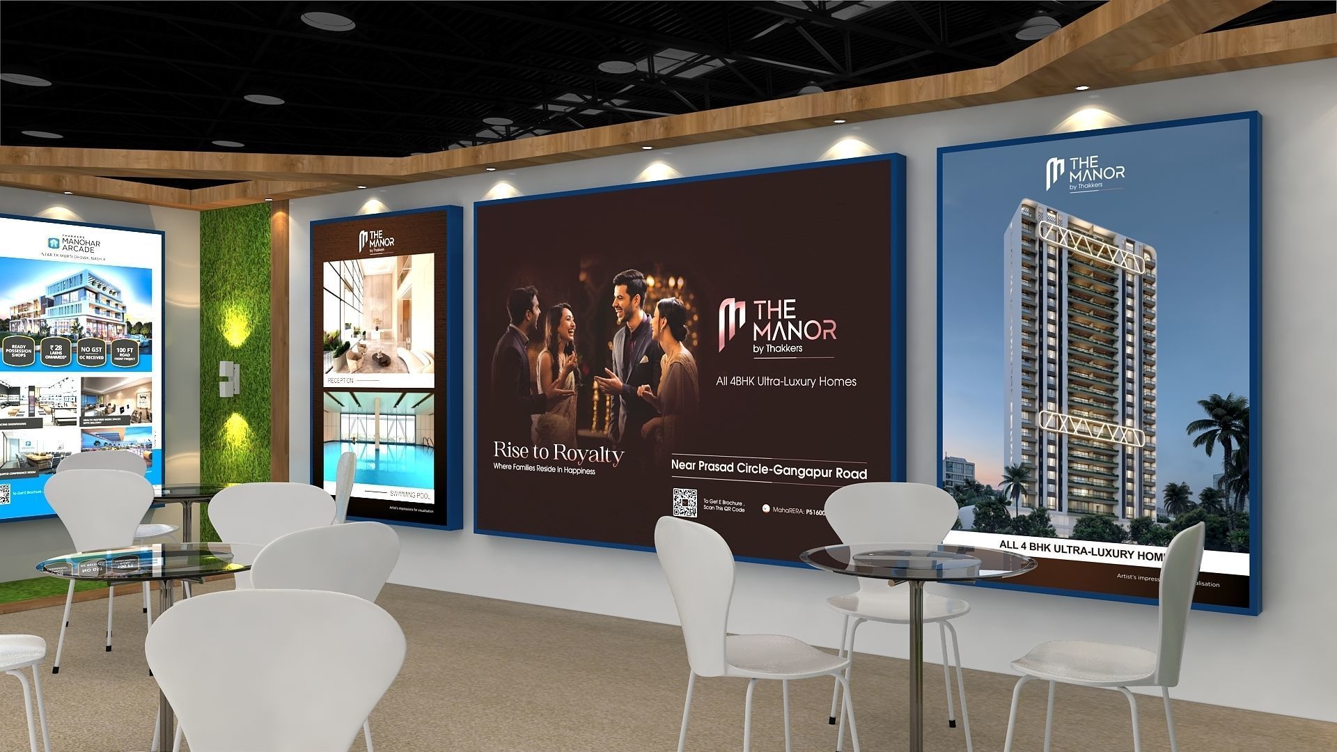 Exhibition Stand Stall One Side Open 8X5 3D model | CGTrader
