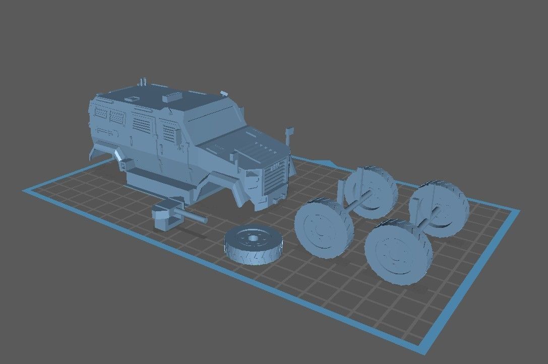 BMC Amazon armored vehicle 3D model 3D printable | CGTrader