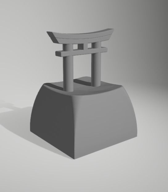 Torii japanese portal keycaps 3D model 3D printable | CGTrader