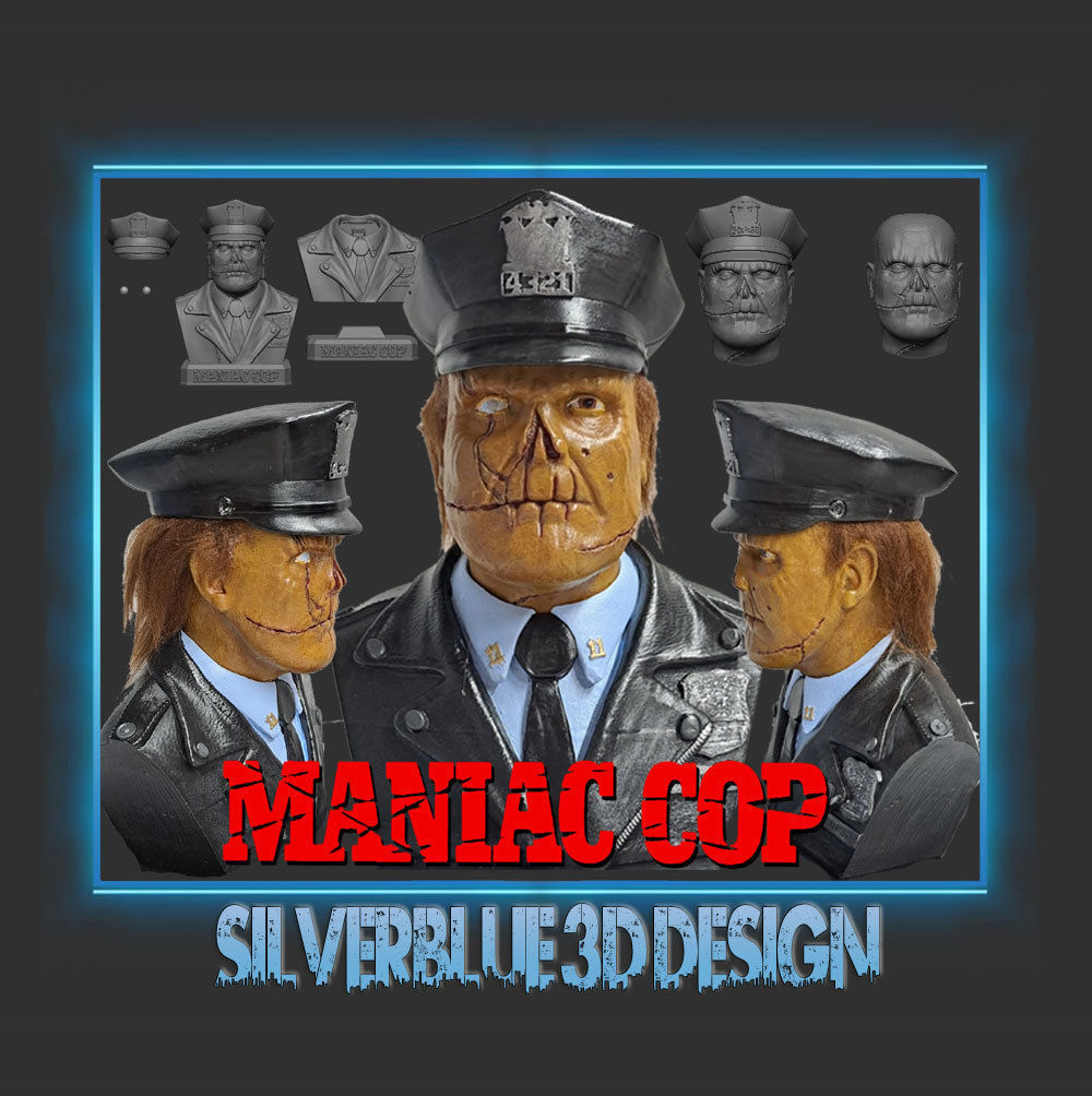 Maniac Cop Officer Matthew Cordell 3D model 3D printable | CGTrader