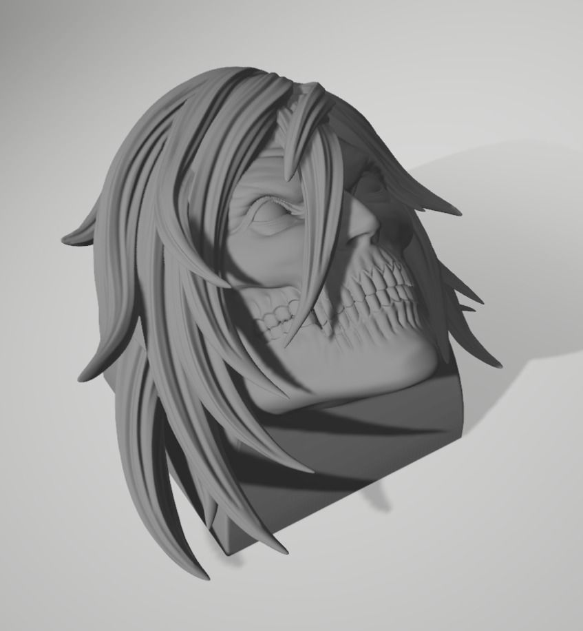 Eren jaeger AOT keycaps 3D model 3D printable | CGTrader