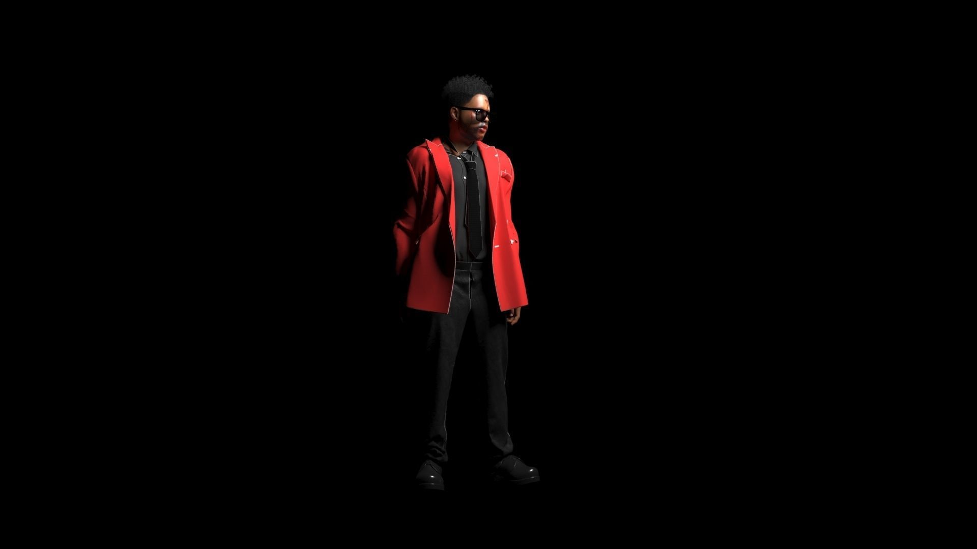 The Weeknd 3D model animated | CGTrader