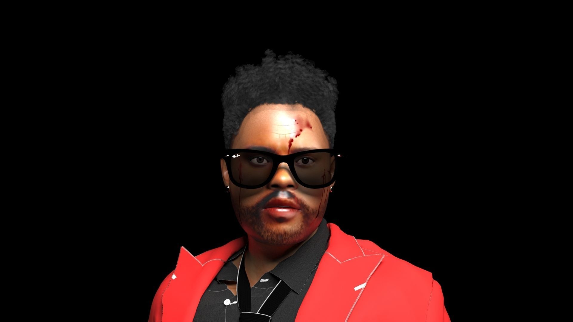 The Weeknd 3D model animated | CGTrader