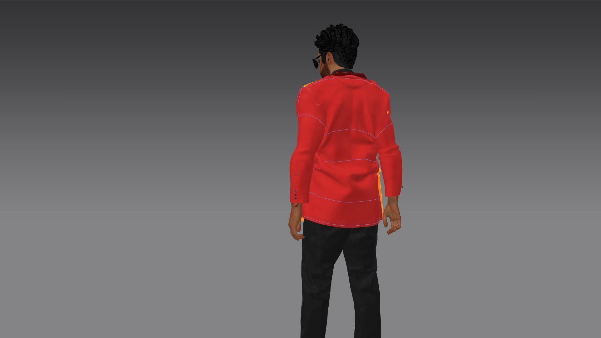 The Weeknd 3D model animated | CGTrader