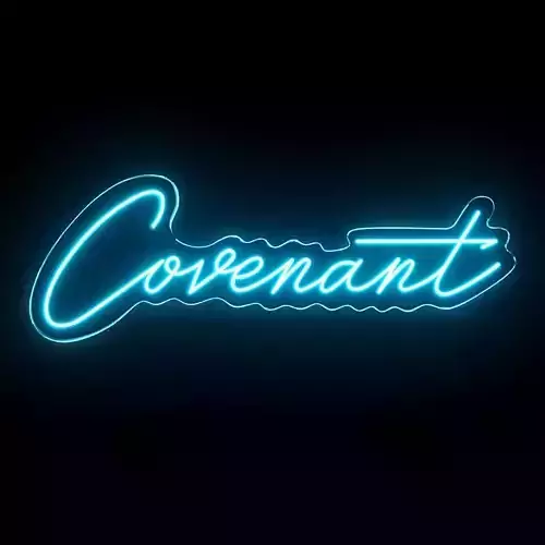 Covenant Neon Sign 3D model | CGTrader