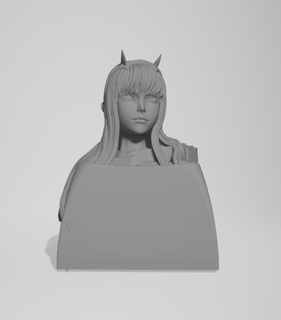 002 zero two Darlign in the Franxx keycaps 3D model 3D printable | CGTrader