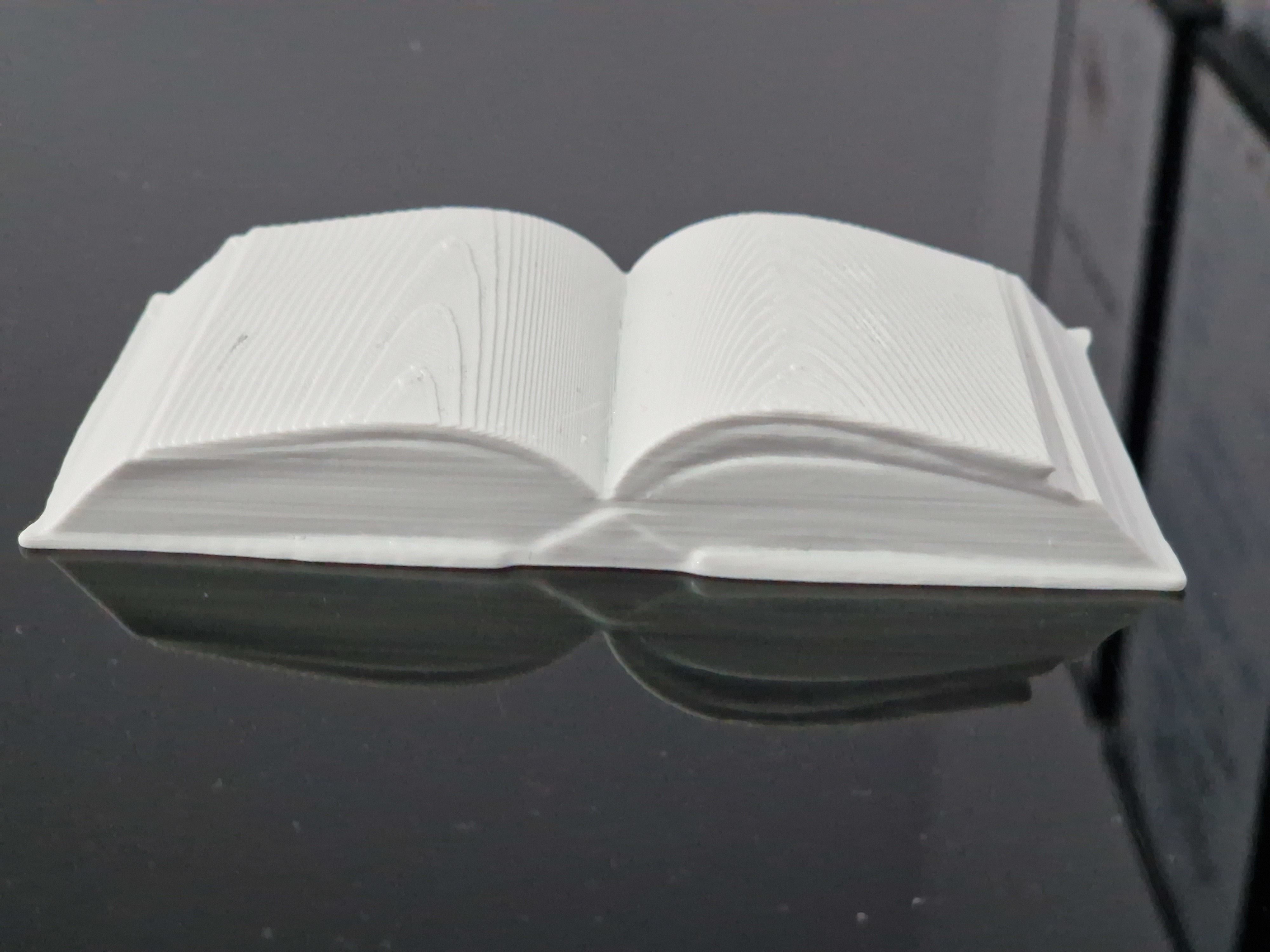 OPEN BOOK 3D model 3D printable | CGTrader