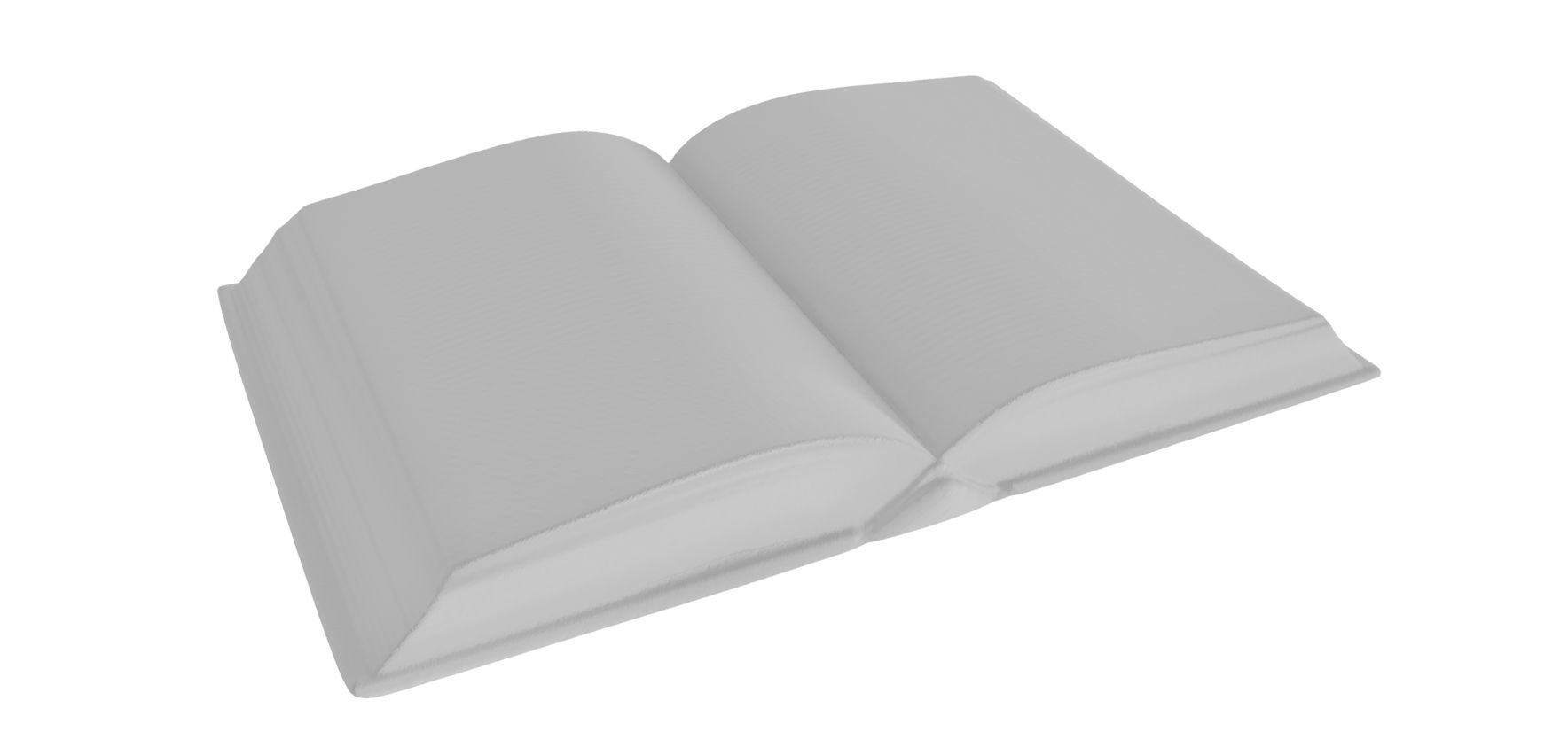 OPEN BOOK 3D model 3D printable | CGTrader