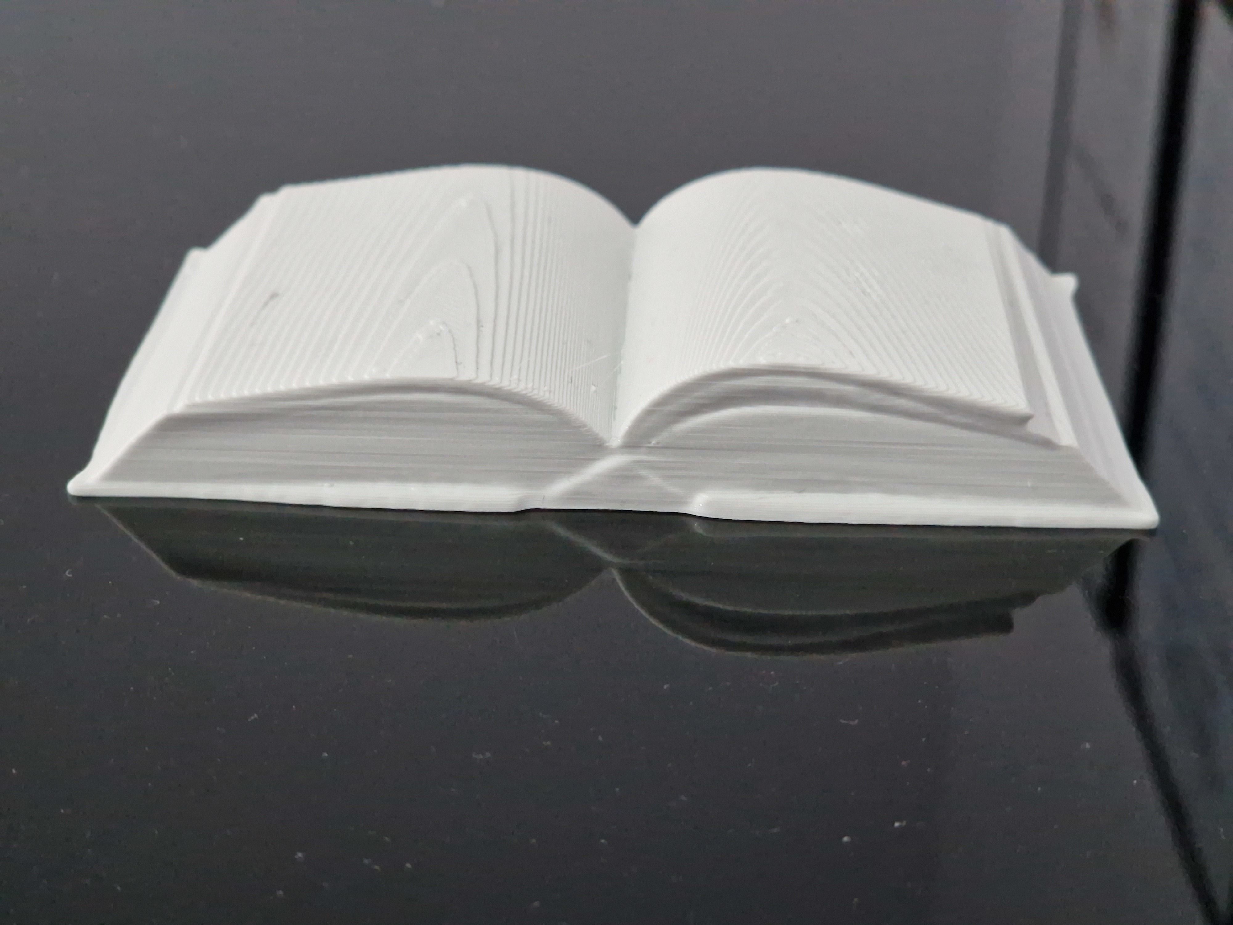 OPEN BOOK 3D model 3D printable | CGTrader