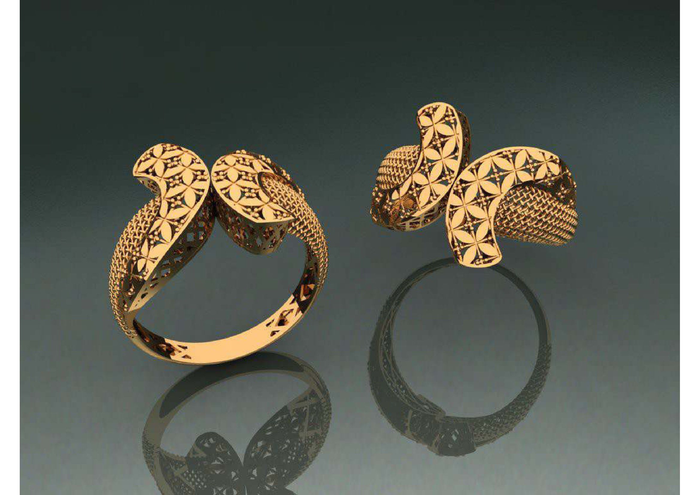 light weight jaali ring 40 STL ready for print 3D model 3D printable ...