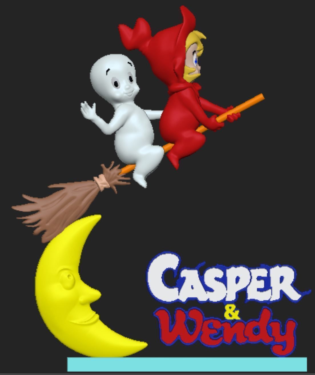 CASPER AND WENDY 3D model 3D printable | CGTrader