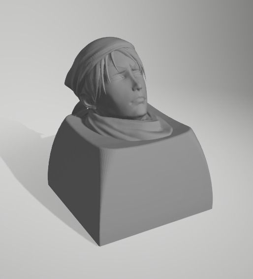 levi keycaps AOT 3D model 3D printable | CGTrader