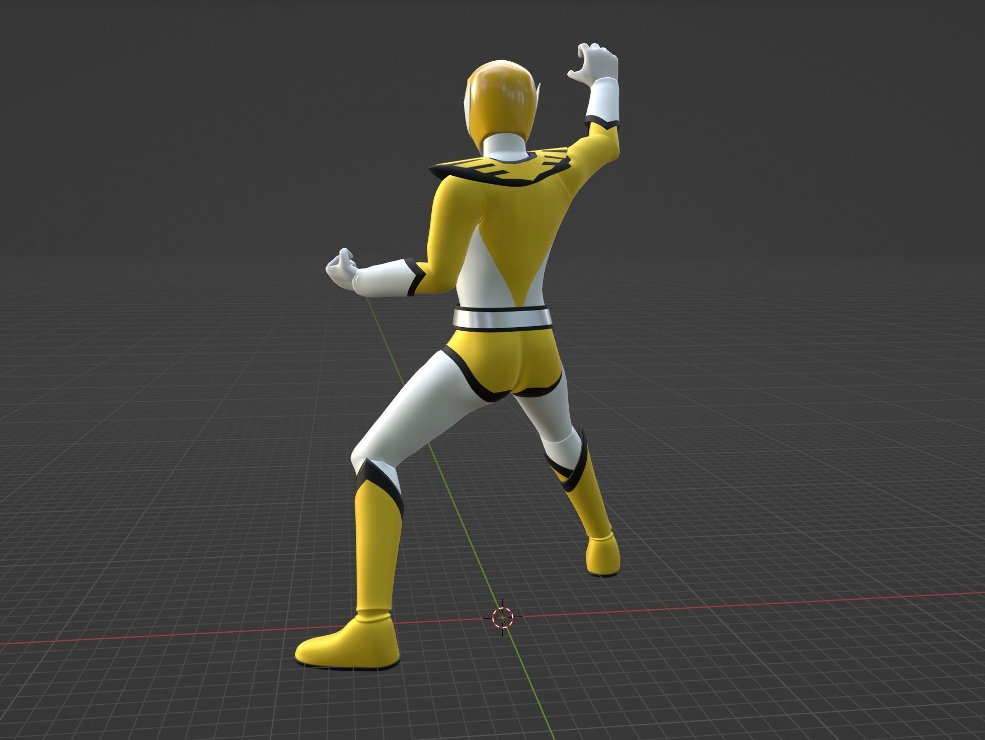 Yellow Owl - Chojin Sentai Jetman 3D model rigged | CGTrader