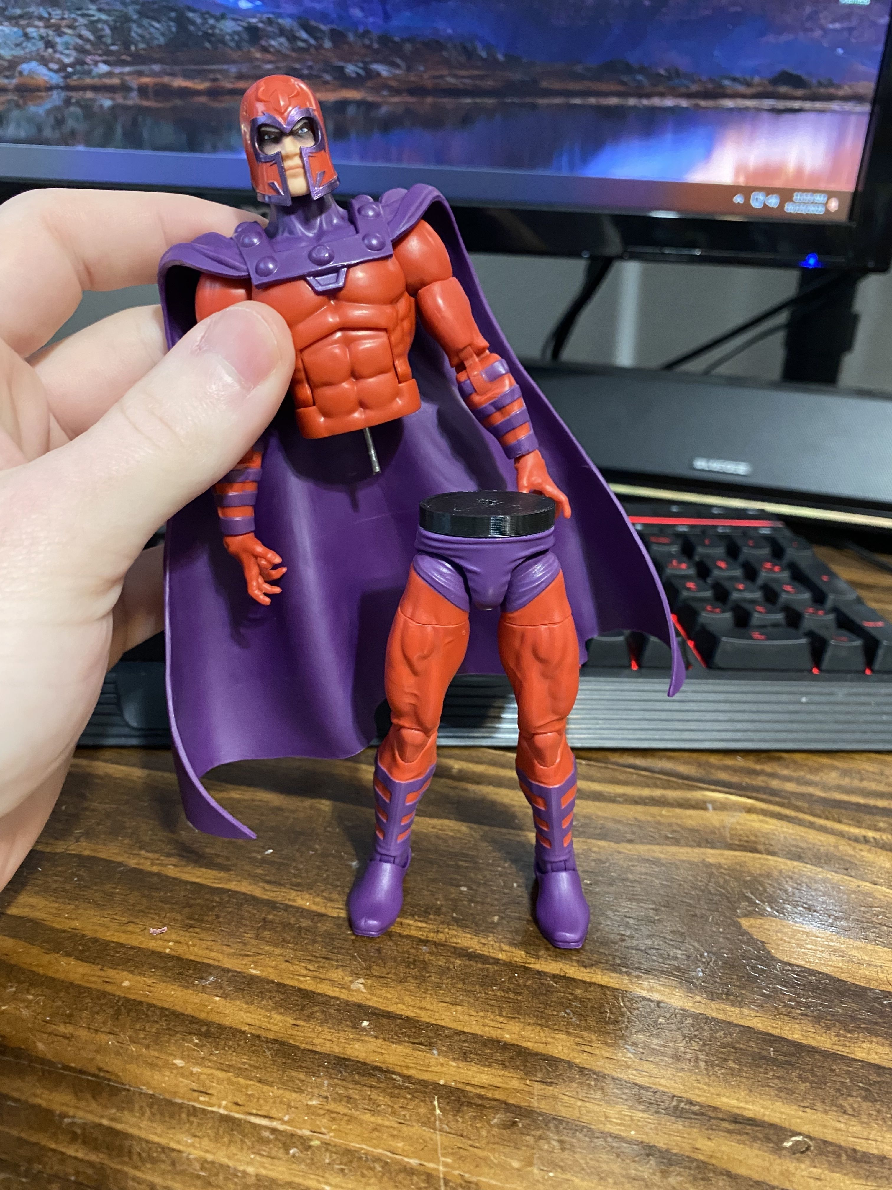 MARVEL LEGENDS MAGNETO WAIST EXTENSION free 3D model | CGTrader