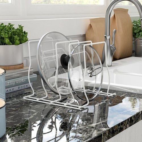 Steel Countertop -Cabinet Pot Rack free 3D model | CGTrader