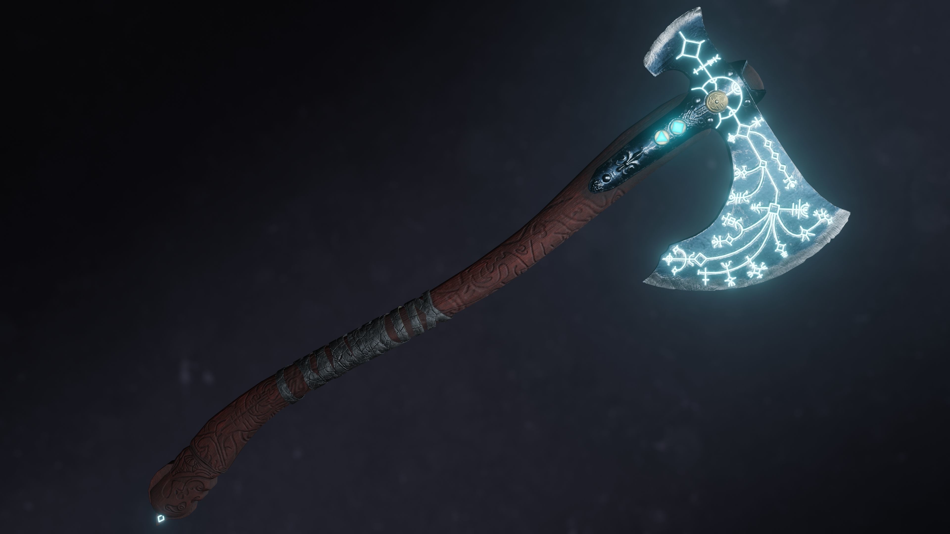 3D model Leviathan Axe Game Ready from God of War VR / AR / low-poly ...