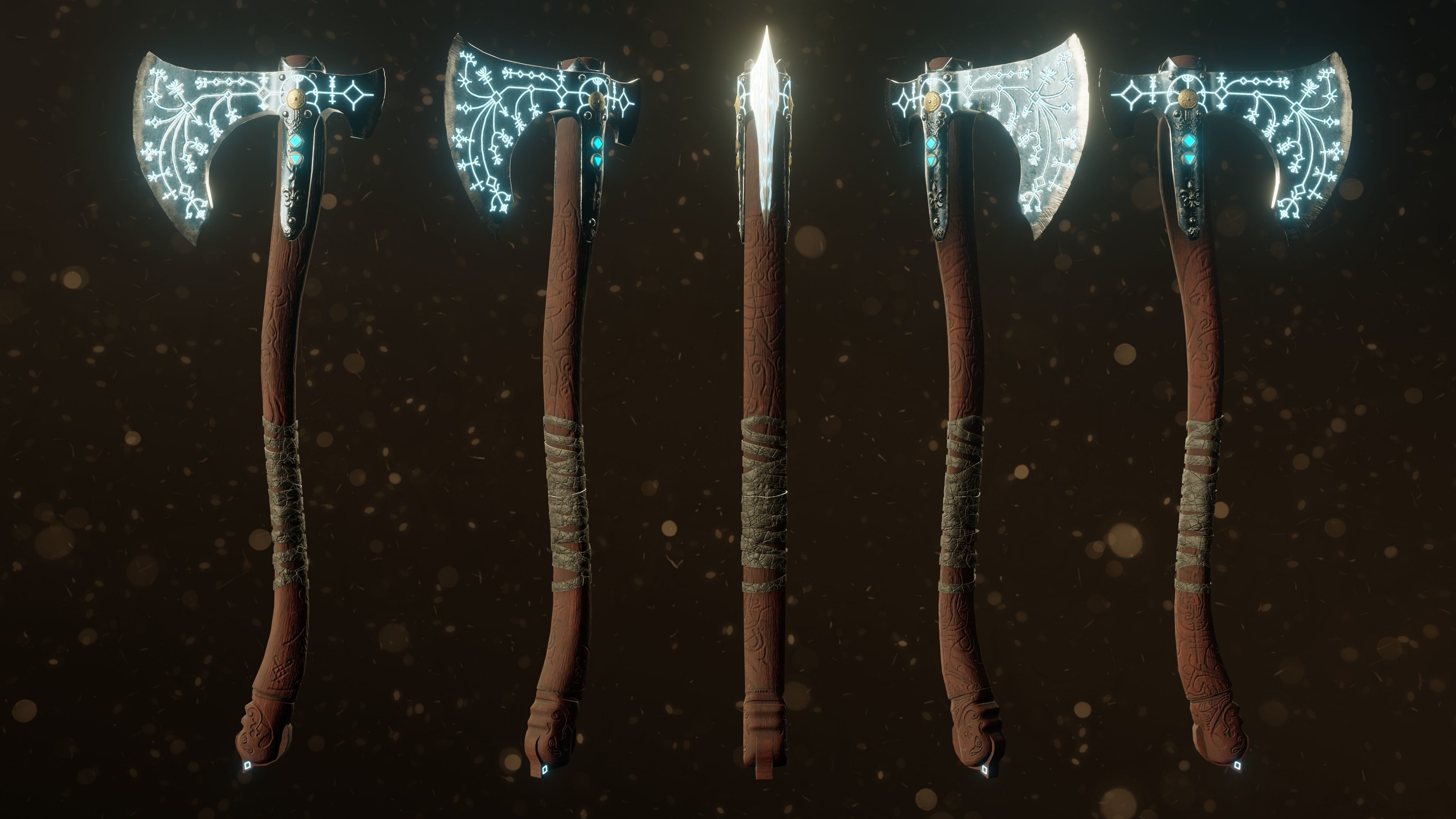 3D model Leviathan Axe Game Ready from God of War VR / AR / low-poly ...