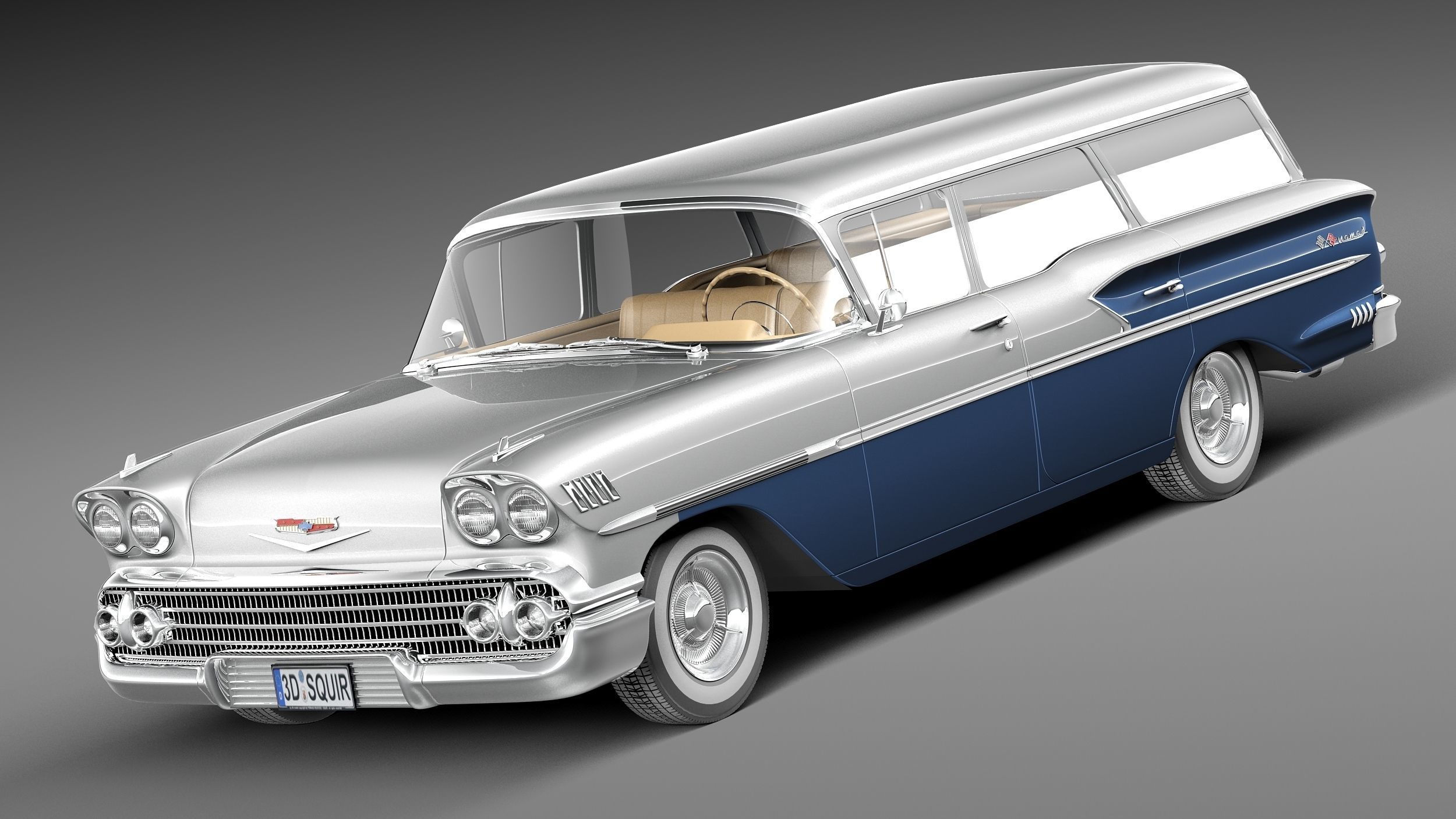 Chevrolet Nomad 1958 3D model | CGTrader