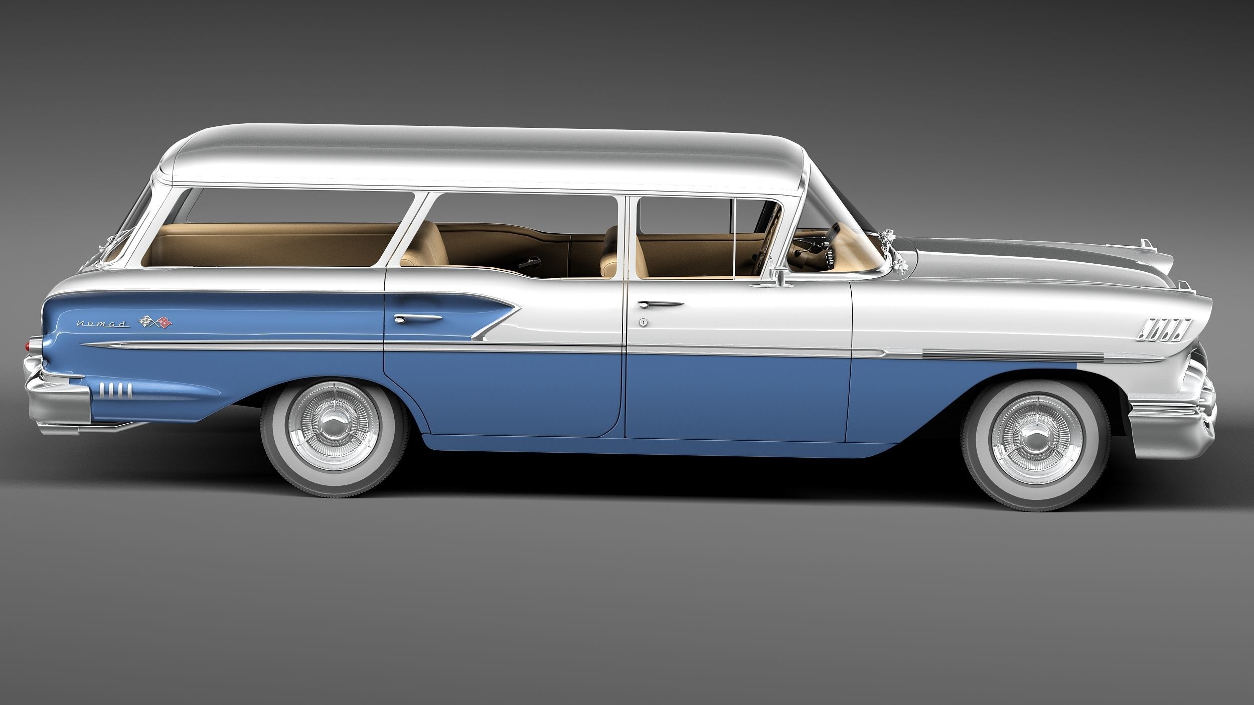Chevrolet Nomad 1958 3D model | CGTrader