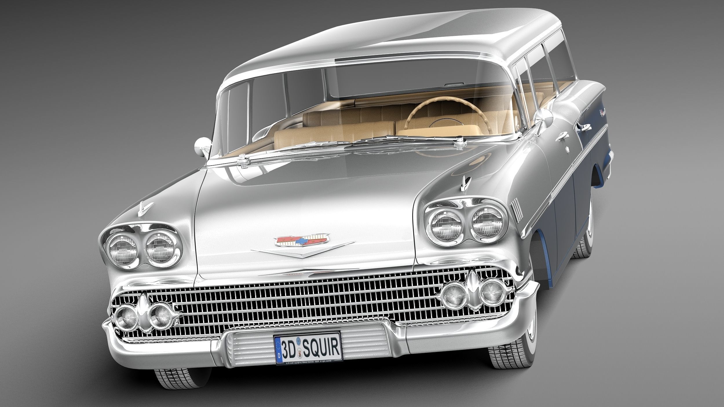 Chevrolet Nomad 1958 3D model | CGTrader