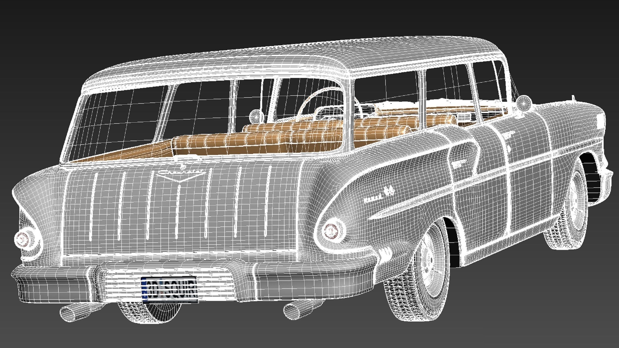 Chevrolet Nomad 1958 3D model | CGTrader