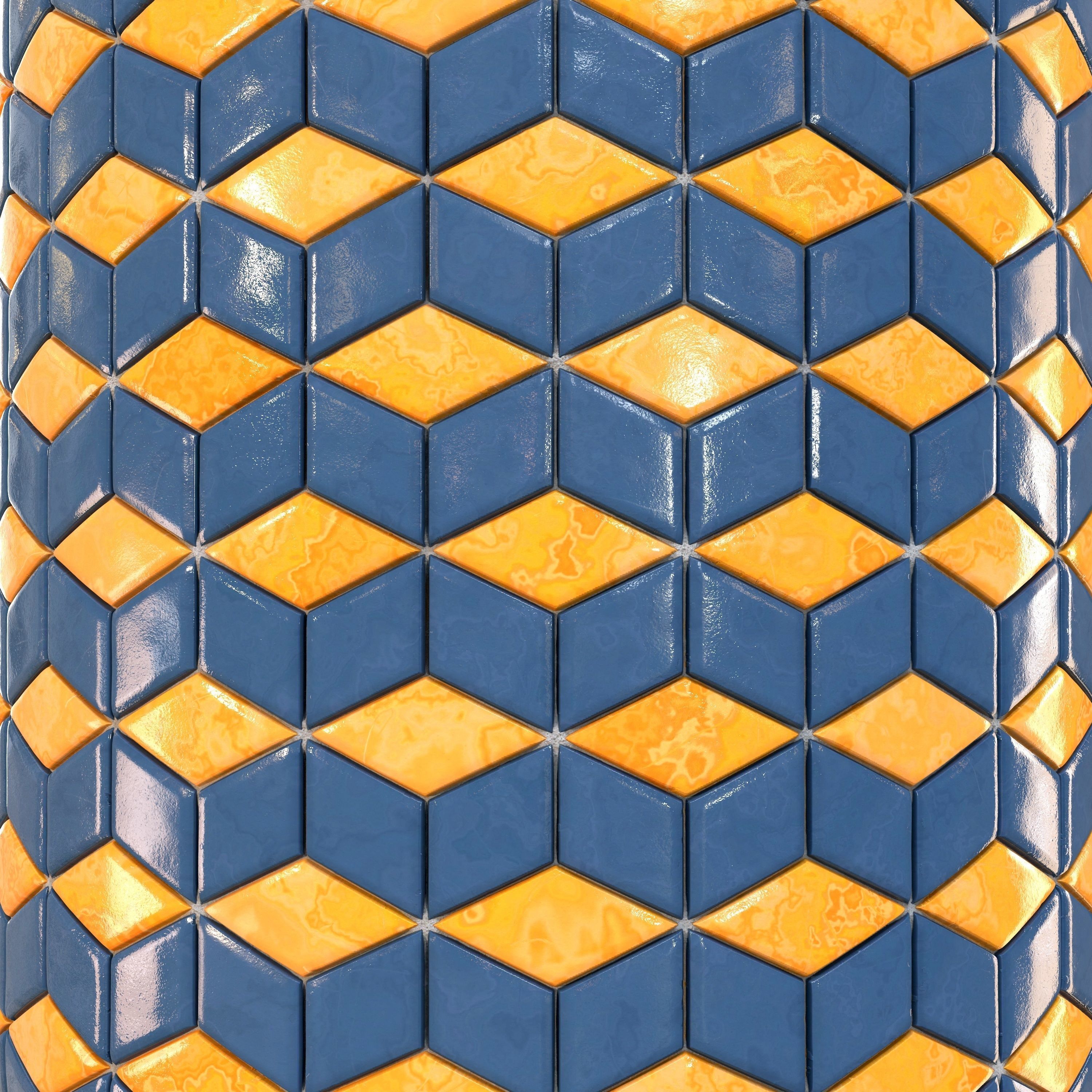 checkerboard tile PBR texture 004 Texture | CGTrader
