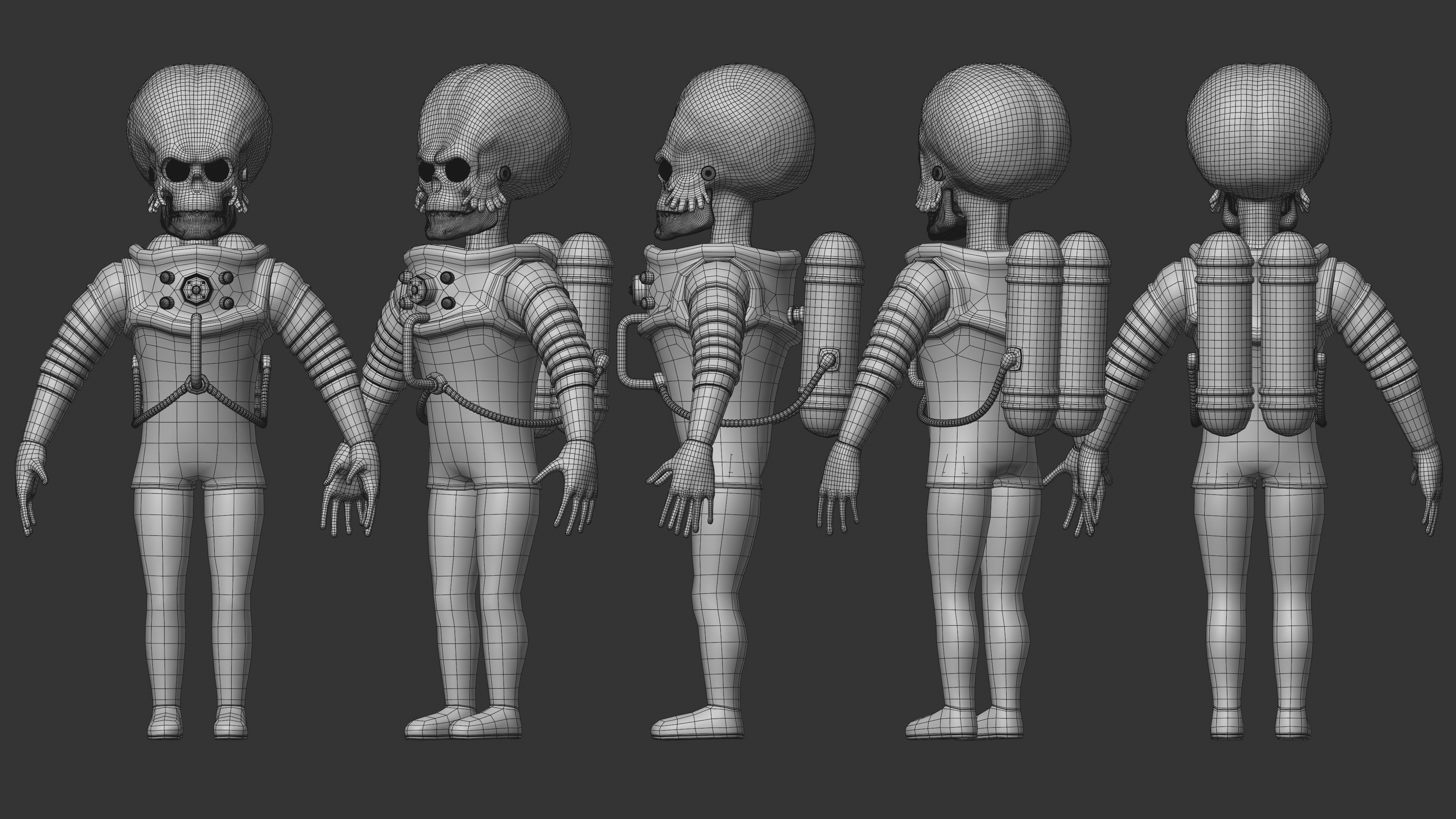 3D model Martian from Mars Attacks VR / AR / low-poly | CGTrader