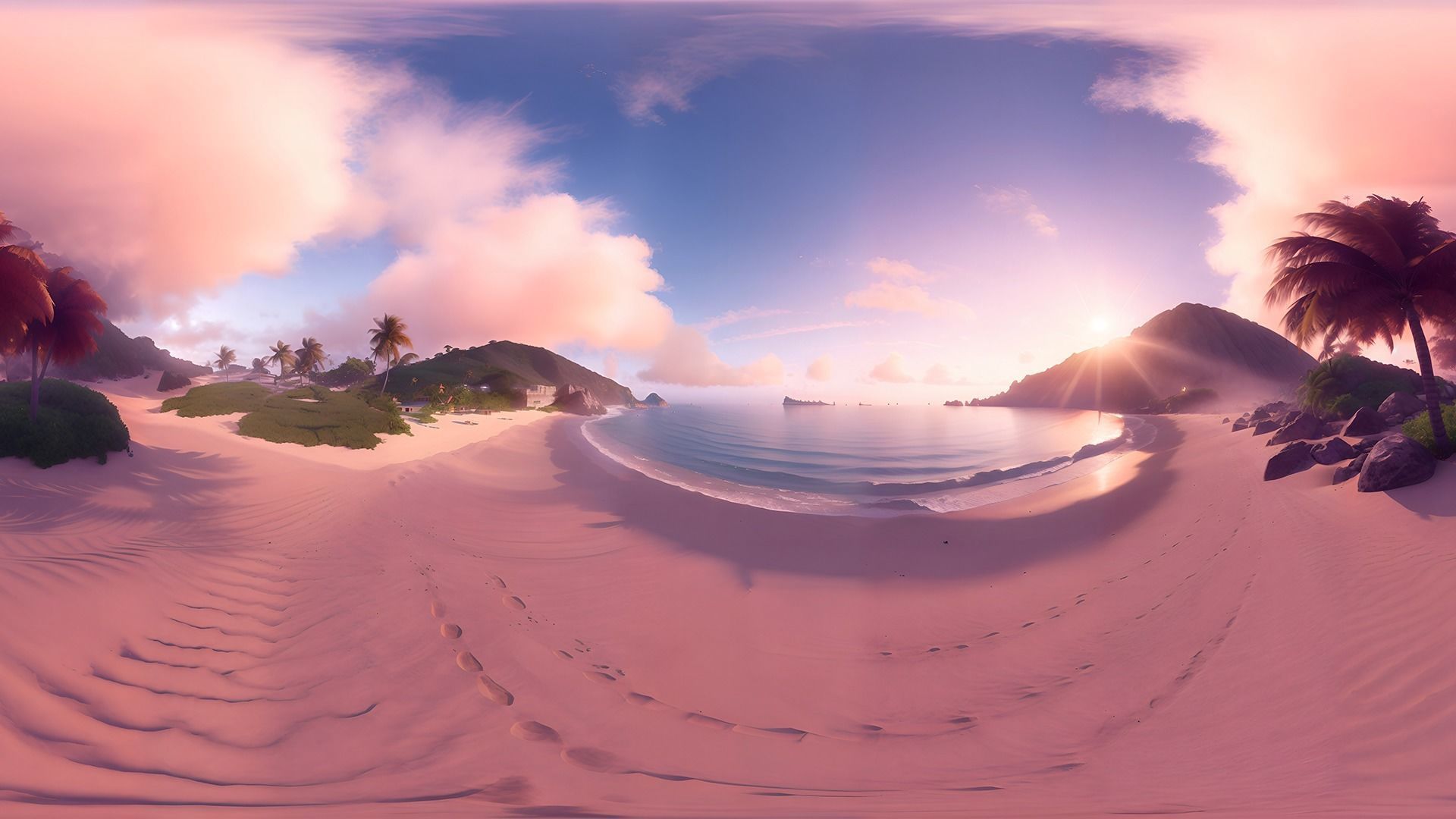 3D model HDRI Tropical Beach VR / AR / low-poly | CGTrader