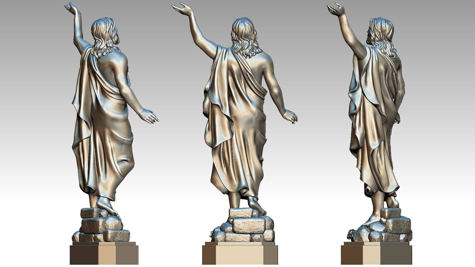 Resurrection of Jesus Christ 3D model 3D printable | CGTrader