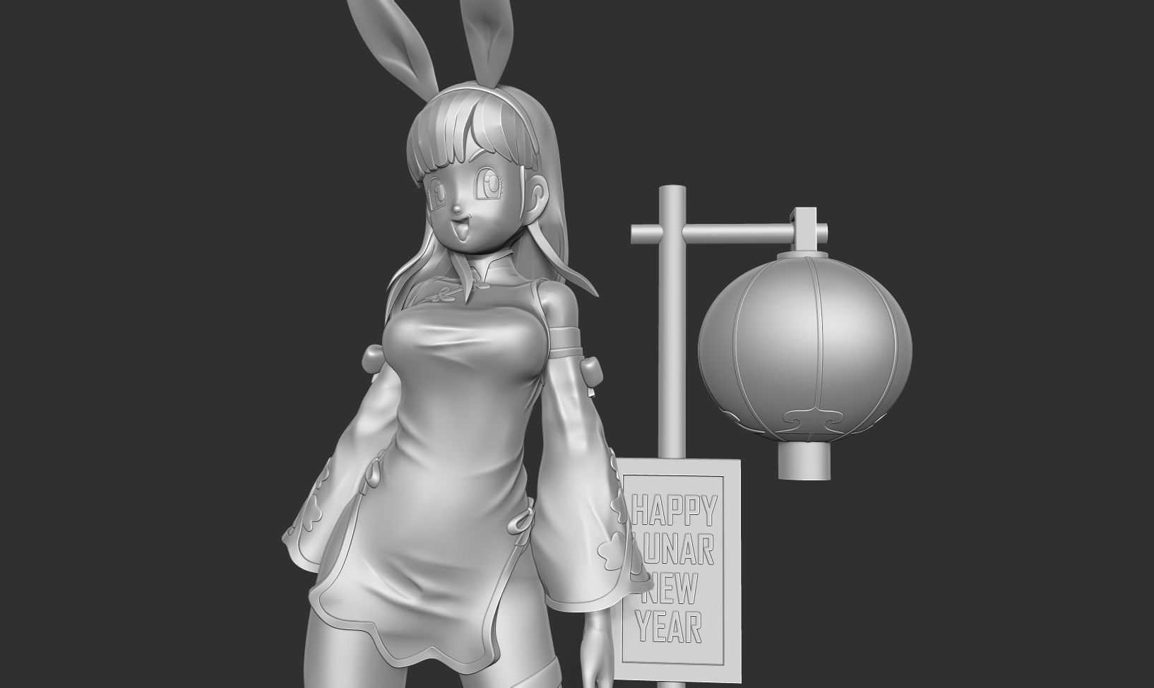 Bulma - Lunar New Year 3D model 3D printable | CGTrader