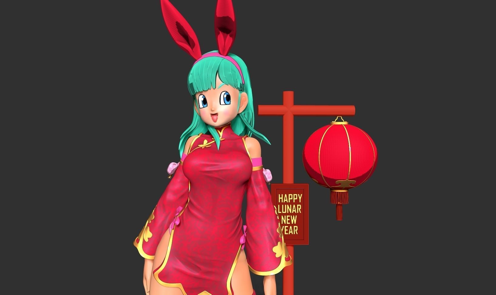 Bulma - Lunar New Year 3D model 3D printable | CGTrader