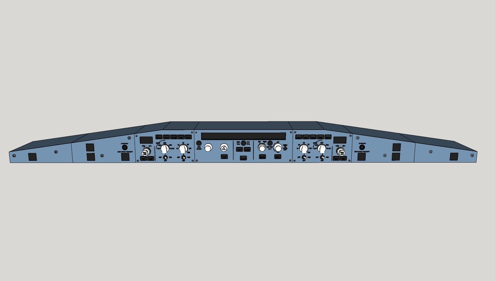 A320 or A330 131VU panel free 3D model 3D printable | CGTrader