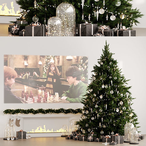 Christmas set 3D model | CGTrader