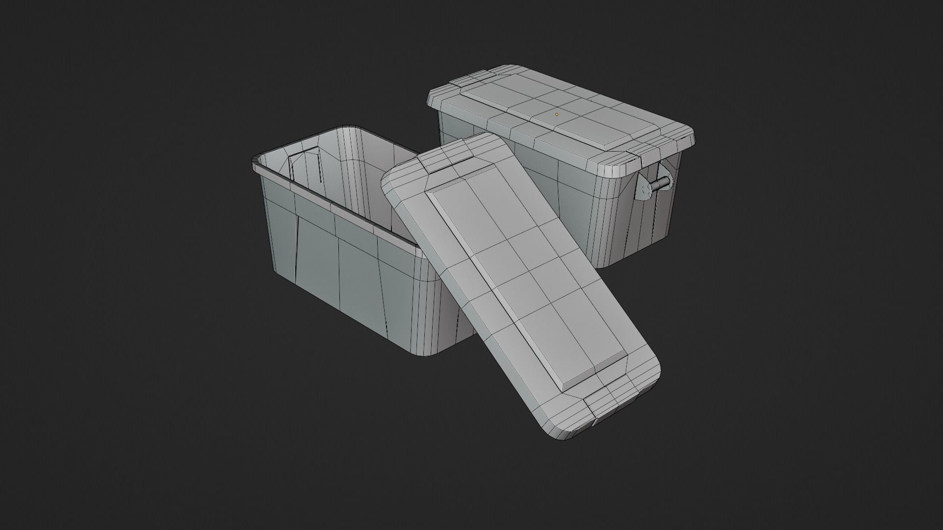 3D model Plastic Storage Bin - Shelve Box VR / AR / low-poly | CGTrader