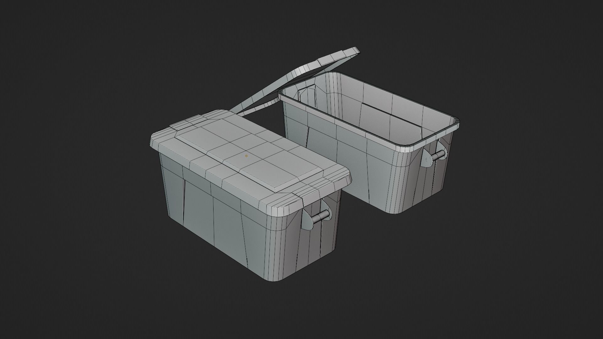 3D model Plastic Storage Bin - Shelve Box VR / AR / low-poly | CGTrader