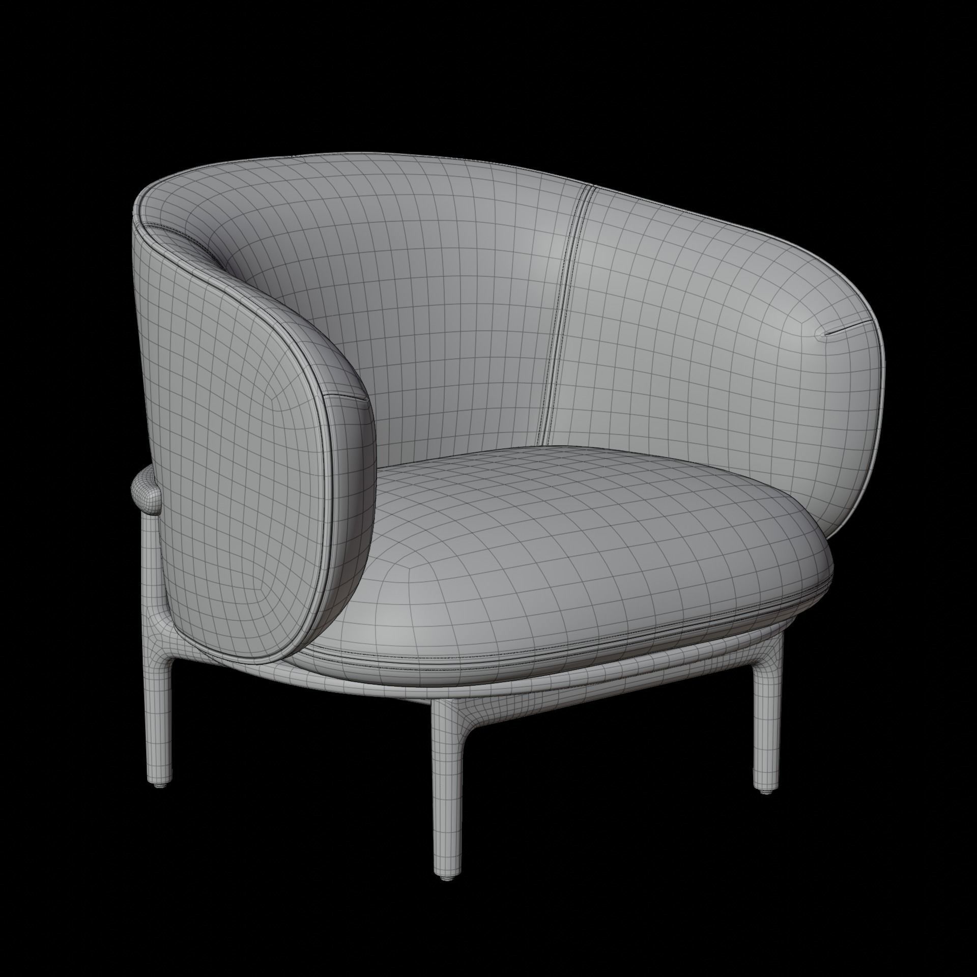 Wooden Lounge Chair 3D Model Artisan Mela Lounge Chair 3D model | CGTrader