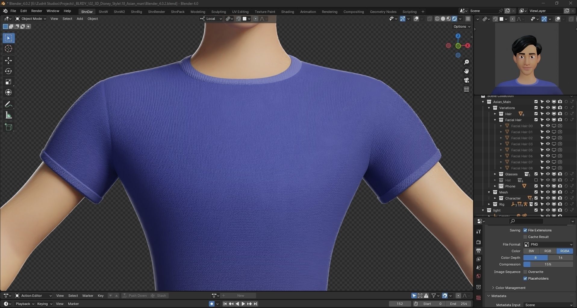 3D model Customizable Man Cartoon Character VR / AR / low-poly rigged ...